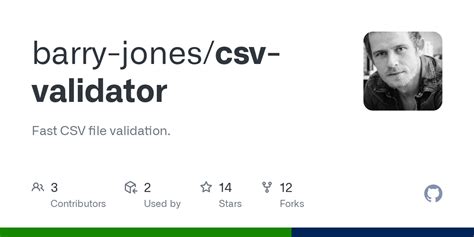 Github Barry Jonescsv Validator Fast Csv File Validation