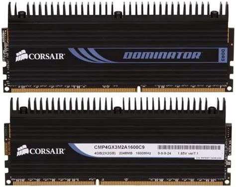 Corsair Dominator 4gb 2 X 2gb Ddr3 1600 Pc3 12800 Desktop Memory