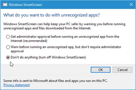 How To Adjust Or Turn Off SmartScreen Filter In Windows 10