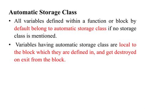 Storage Class Ppt