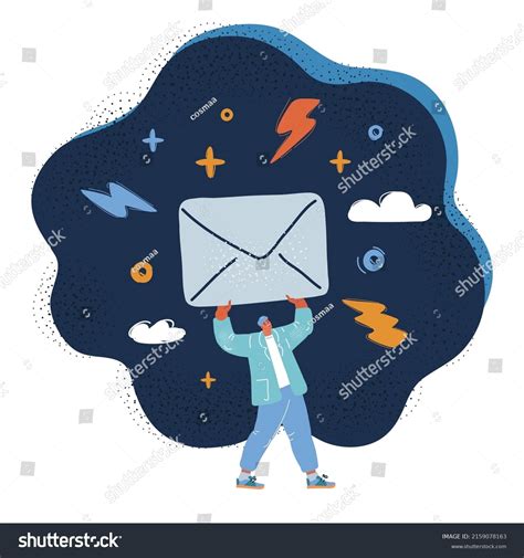 Cartoon Vector Illustration Tiny Person Holding เวกเตอร์สต็อก ปลอดค่าลิขสิทธิ์ 2159078163