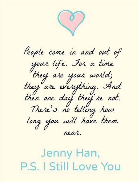 Jenny Han Quote Ps I Still Love You