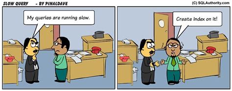 Sql Server Comic Slow Query Sql Joke Sql Authority With Pinal Dave