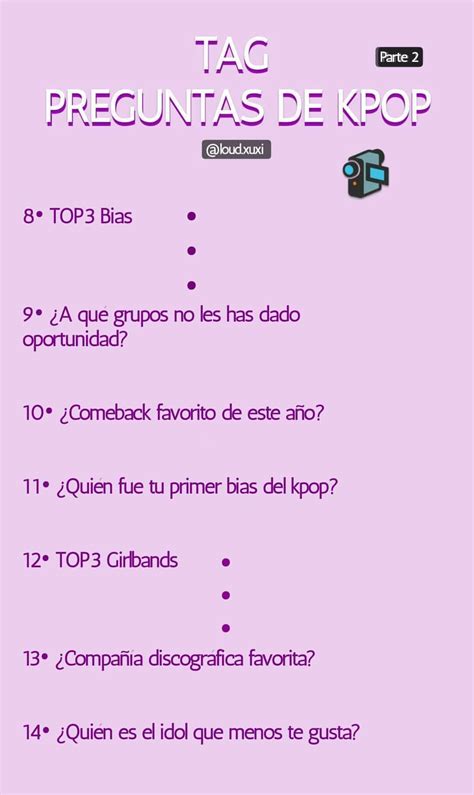 Tag De Kpop Insta Stories Juego Instagram