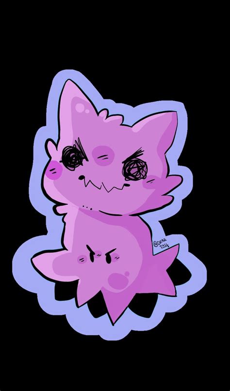 Gengar Mimikyu Pokemon Holographic Sticker Etsy