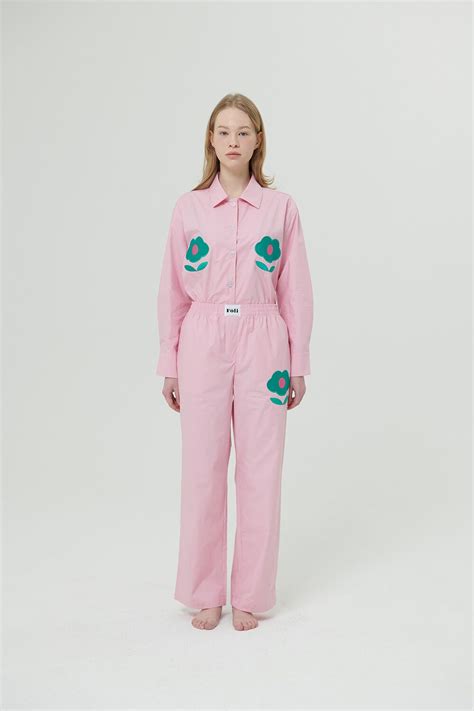 여성 폴리 가든 파자마세트 2피스 핑크 감도 깊은 취향 셀렉트샵 29cm