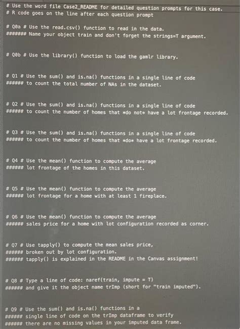 Solved Use The Word File Casezreadme For Detailed