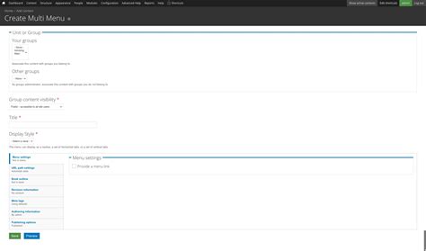 Multi Menu Bundle Osu Drupal 7 Web Technology Training Oregon