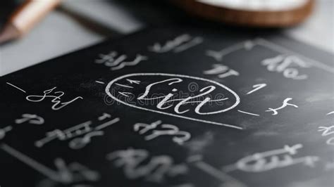Chalkboard Mathematics Formulas And Equations Close Up Stock Image Image Of Writing Equations