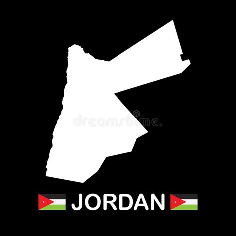 Jordan Map Icon Stock Vector Illustration Of Graphic 283118580