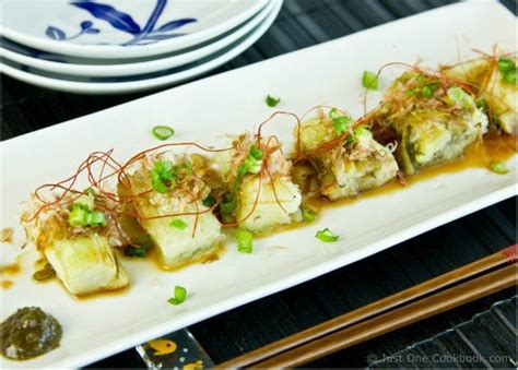 Japanese Grilled Eggplant Recipe Grilled Eggplant With Ginger Dressing