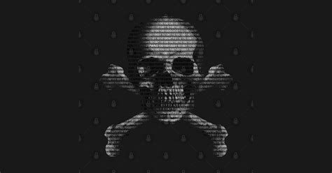 Hacker Skull And Crossbones Hackers T Shirt Teepublic