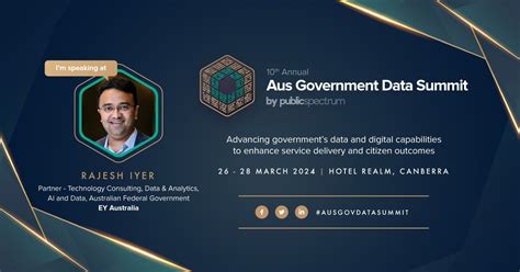 Rajesh Iyer On Linkedin Ausgovdatasummit Ai Data Ey Purposedrivendata