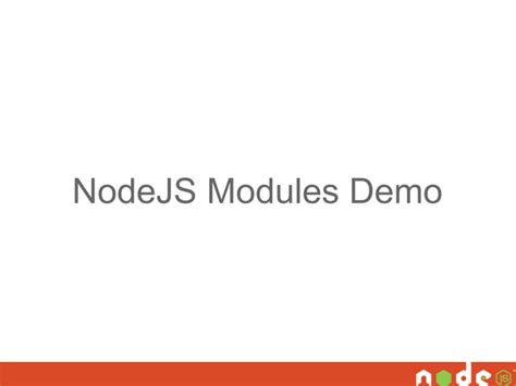 Node Js Presentation Ppt