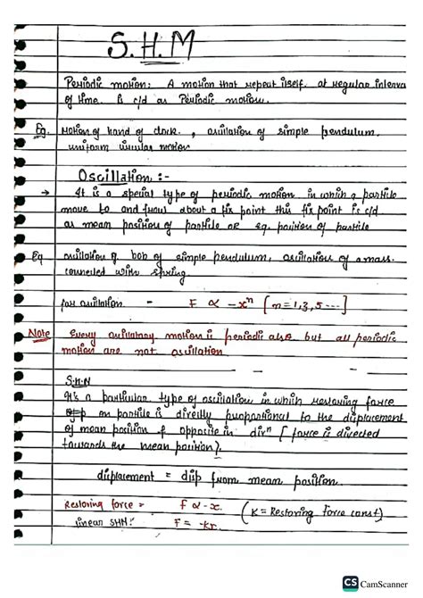 SOLUTION Physics Simple Harmonic Motion Studypool