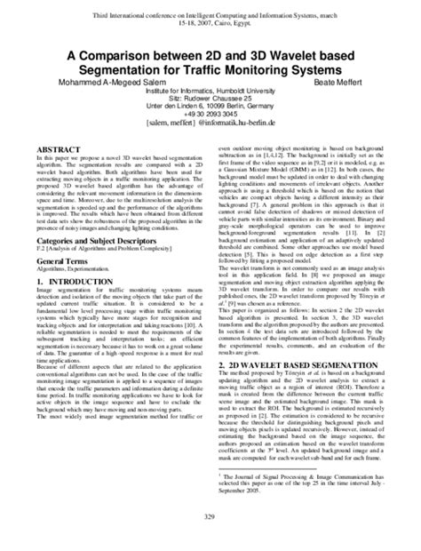 Pdf A Comparison Between 2d And 3d Wavelet Based Segmentation For