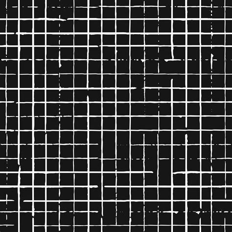 Abstract Ink Brush Stroke Grid Seamless Pattern With Grunge Effect On Black Background Dirty