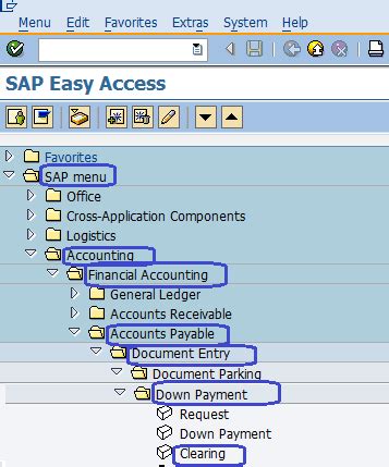 Clear Vendor Down Payment In SAP SAP Tutorial