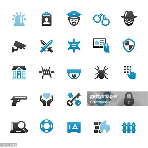 Security Systems Vector Icons High Res Vector Graphic Getty Images