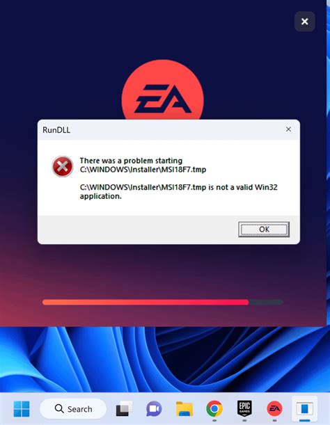 Windows 11 Unable To Install Eaapp Not A Valid Win32 Application Reaapp