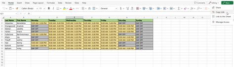 How To Make Employees Schedule In Excel Sheetaki