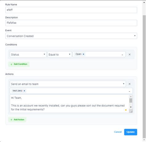Unable To Save Automation · Issue 6007 · Chatwootchatwoot · Github