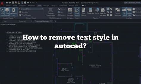 How To Remove Text Style In Autocad