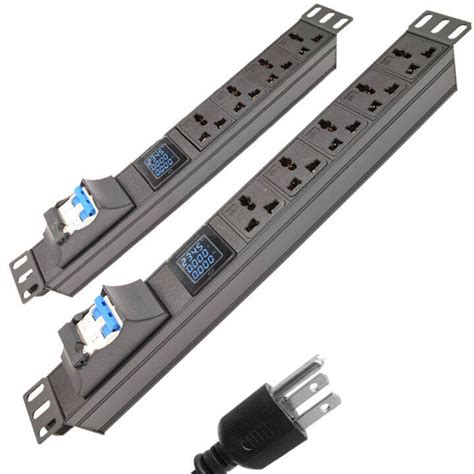 Pdu Power Distribution Unit Network Cabinet Rack Power Strip 16a 3500w Universal Outlet Dual