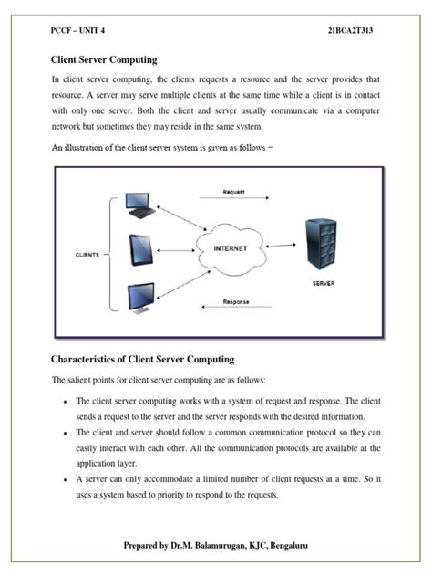 Pccf Unit 4 Pdf Cloud Computing Client Server Model