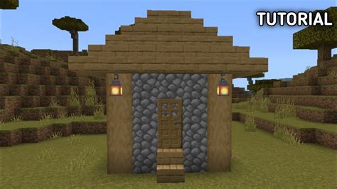 How To Build A Small Villager House In Craftsman Kingcraft Youtube