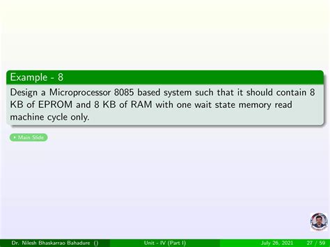 memory interfacing of microprocessor 8085 pdf