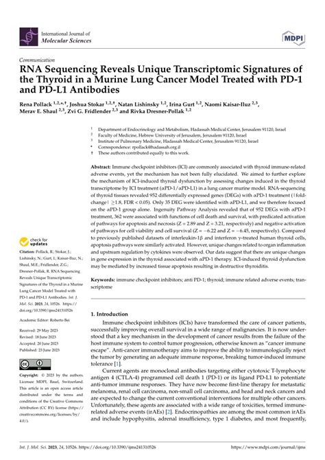 Pdf Rna Sequencing Reveals Unique Transcriptomic Signatures Of The