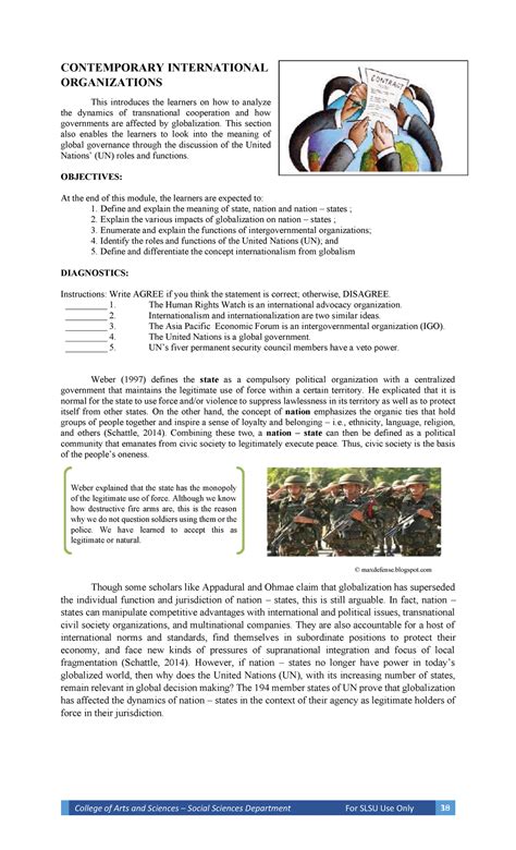 Globalization N A College Of Arts And Sciences Social Sciences DepartmentCollege Of Arts