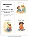 I Need Visual Support Cards Pre K And Special Education By Montesprout