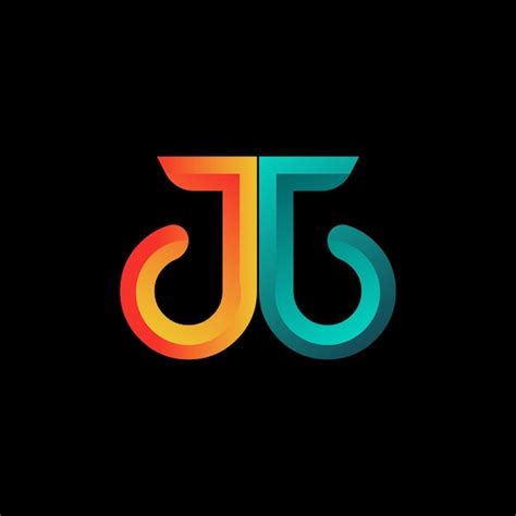 Premium Vector Jj J B D Letter Logo With Gradient Color Vector Template