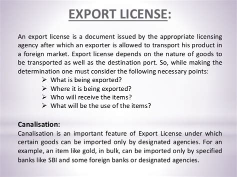 Export Procedure Presentation