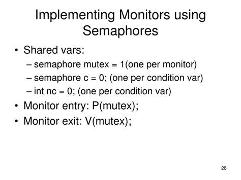 Ppt Semaphores And Monitors Powerpoint Presentation Free Download