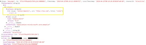 Botframework Adaptivecard Is Losing The “actions” Node Over Directline