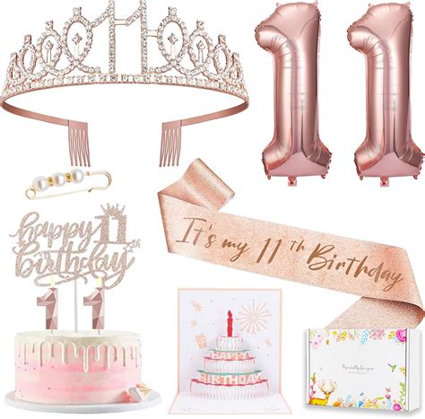11th Birthday Decorations For Girls 11th Birthday Sash And