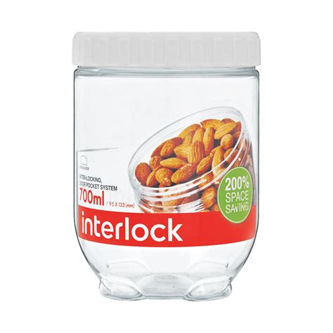 700ml Locknlock Interlock Container White Inl304