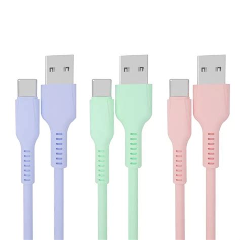 Jual Kabel Data Charger Macaron Micro Usb Type C Cable Transmission Bentuk Bulat Kabel Casan
