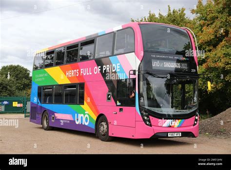 Herts Full Of Pride Bus In Diversity Pride Livery For Uno In