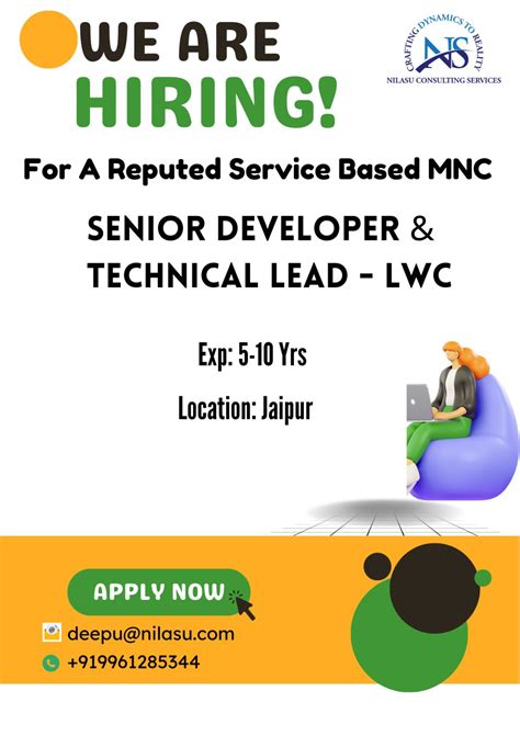 Hiring Northindia Jaipur Rajasthan Salesforce Salesforce Lwc