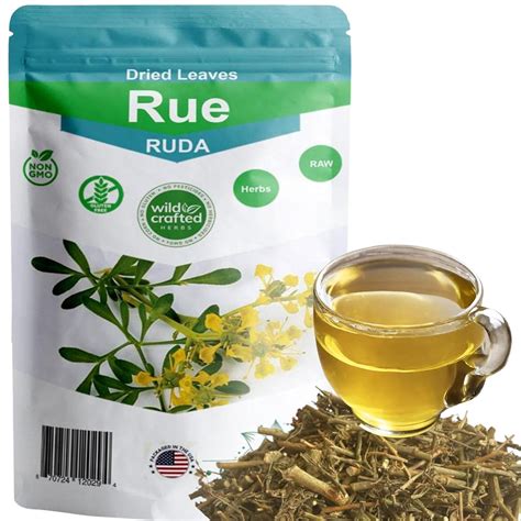 Rue Dried Herbs Ruda Seca Ruda Graveolens Rue Leaves And