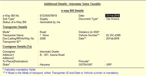 How To Generate E Way Bill Through Tally ERP9 Release 6 4 Tally Knowledge