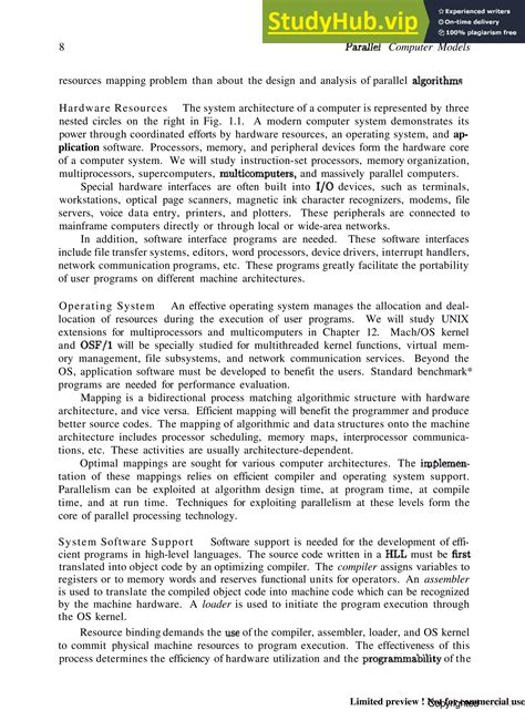 Advanced Computer Architecture Parallelism Scalability Programmability