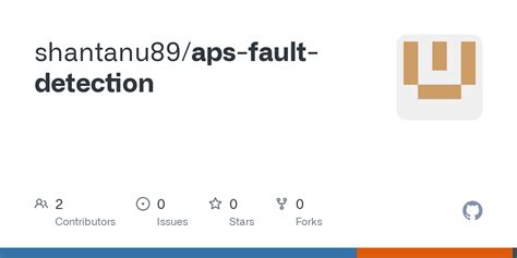 github shantanu89 aps fault detection