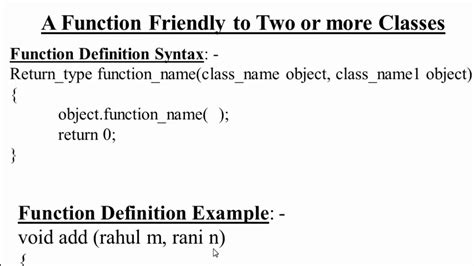 76 Operate On Objects Of Two Different Class Using Friend Function In C Hindi Youtube