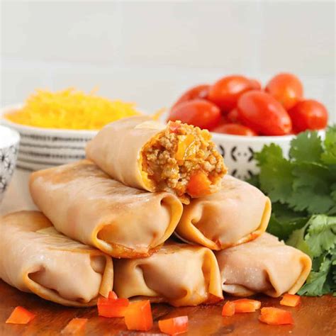 Cheesy Taco Egg Rolls Inspirational Momma