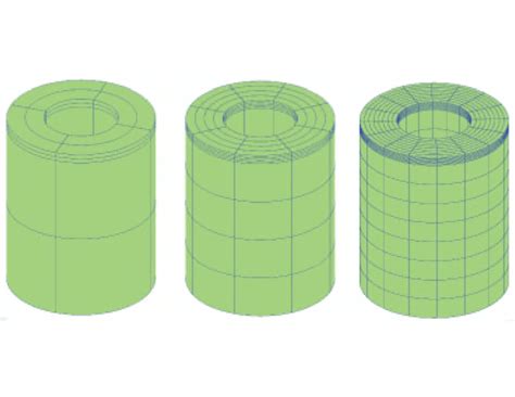 Advection Diffusion In A Hollow Cylinder Meshes 1 3 Download Scientific Diagram